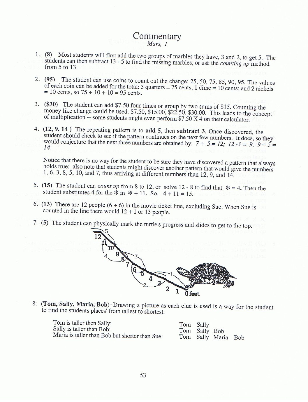 Sunshine Math – D – Answer Key | Transformative Tutoring